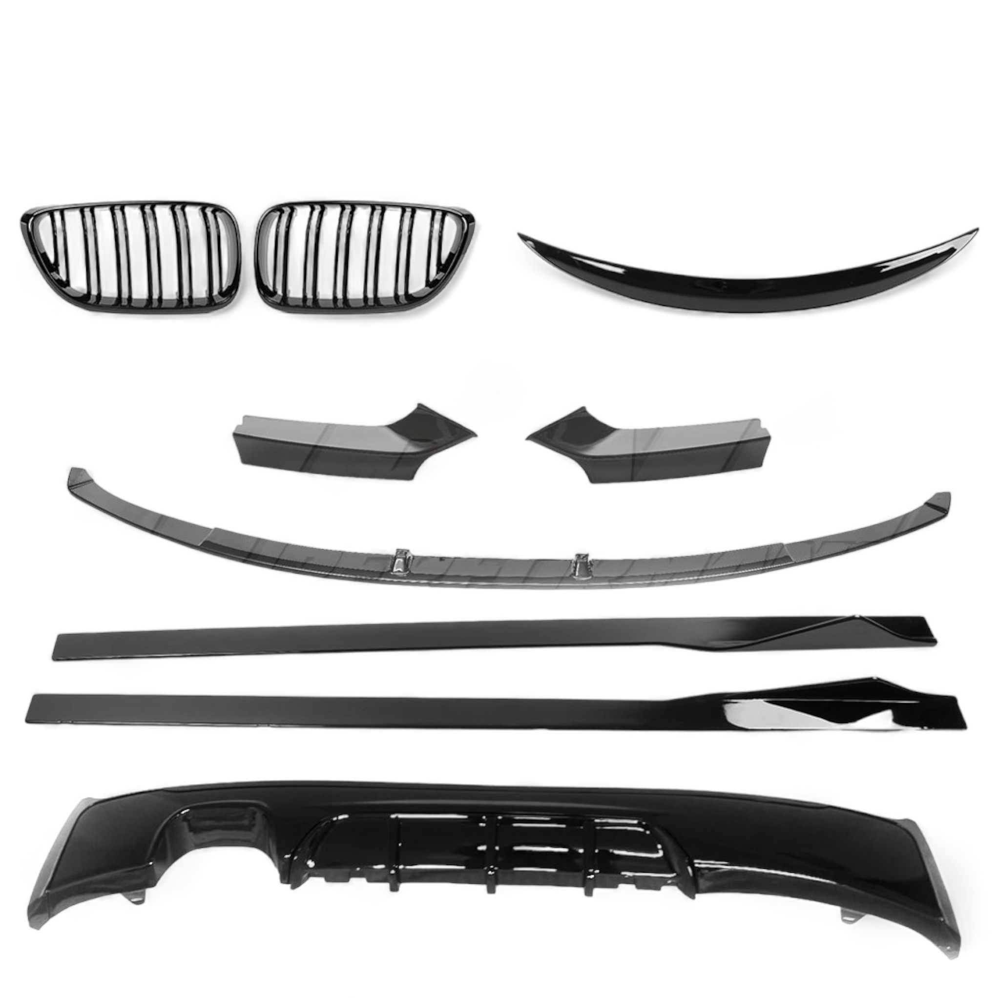 BMW 2Series F22 | Gloss, Matte Black Full Body Kit with Twin