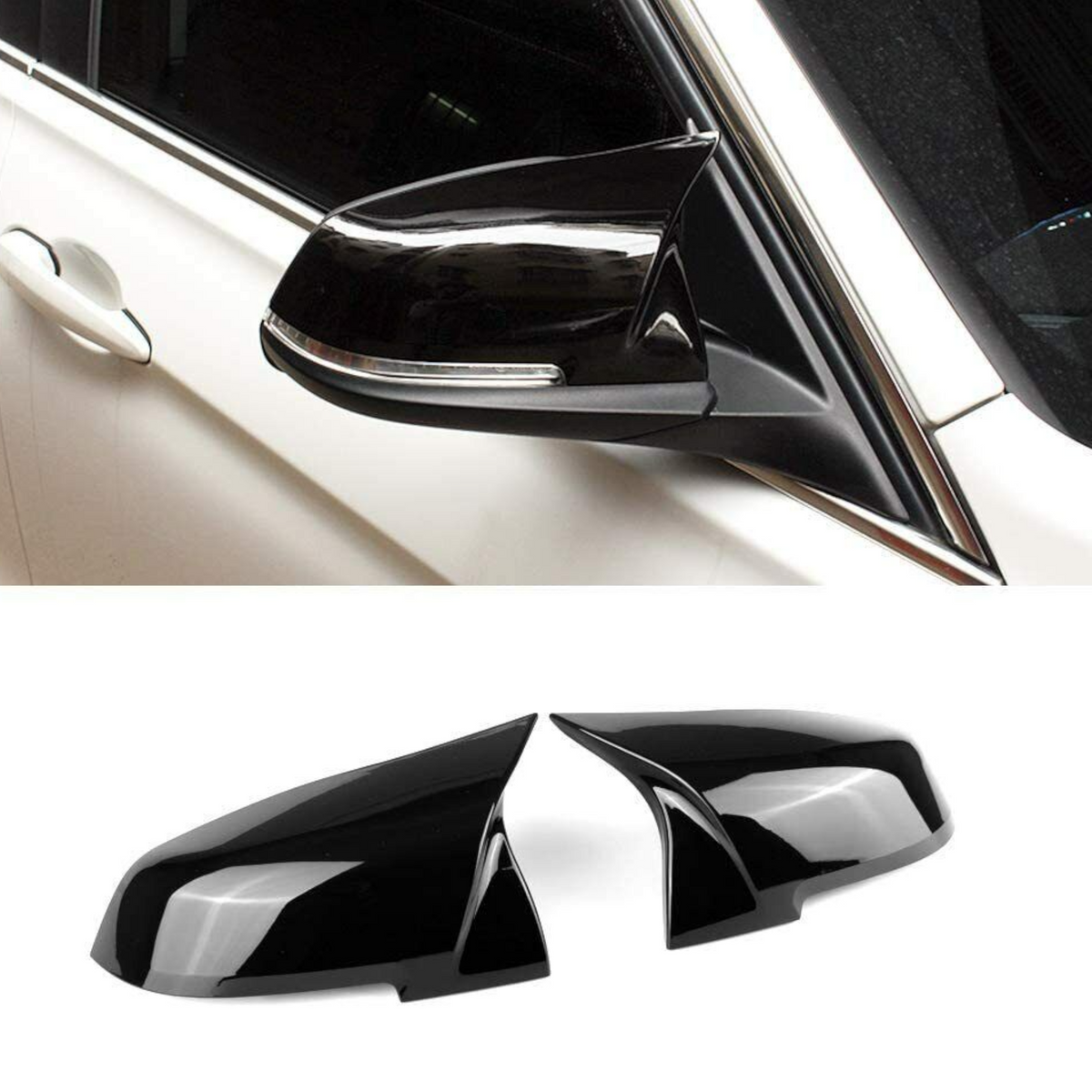 BMW 2 Series F22 Coupe Gloss Black Car Side Mirror Covers