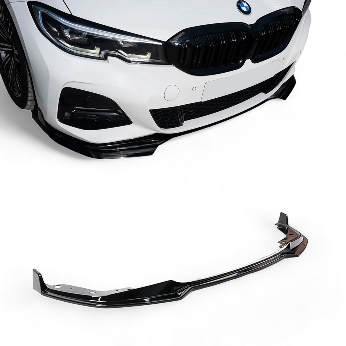 BMW 3 Series G20 Touring Gloss Black Matte Front Splitter