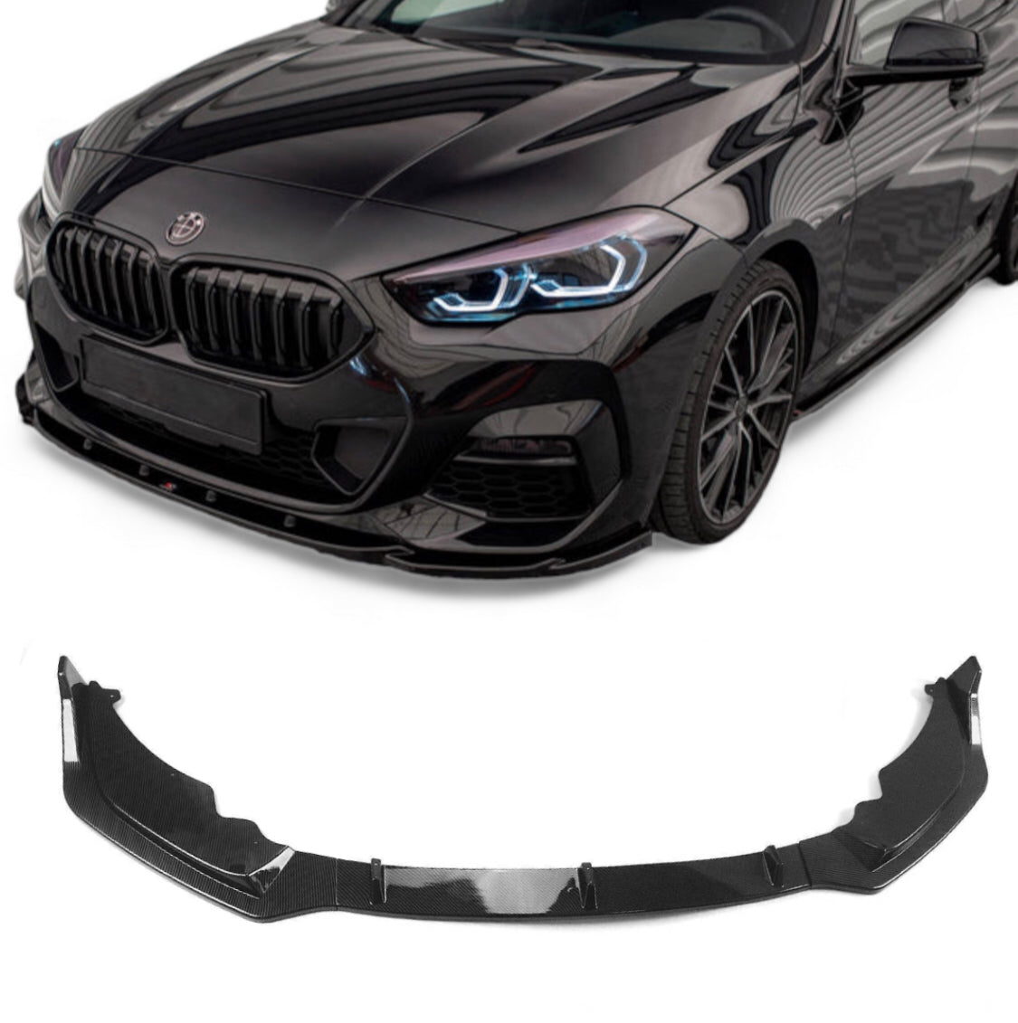 BMW 2 Series F44 Gran Coupe Gloss Black Front Splitter