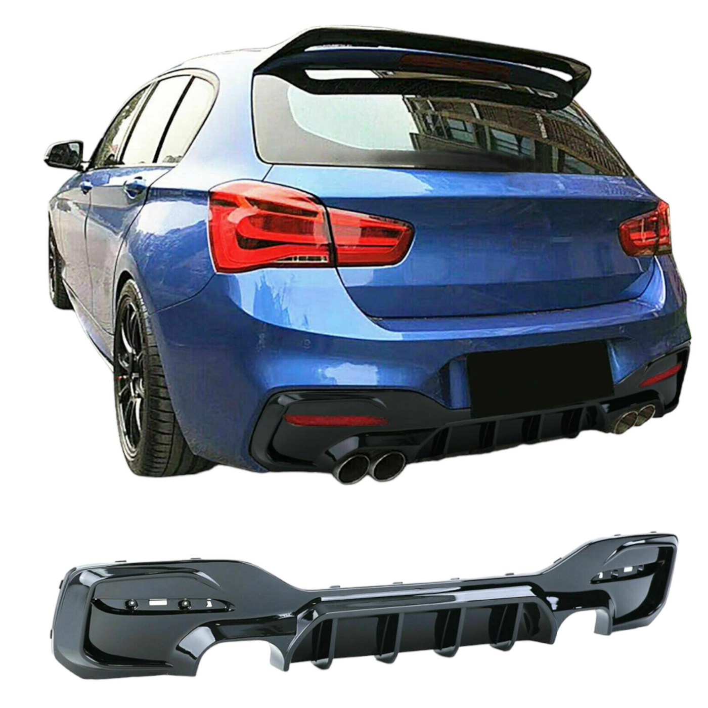 BMW 1 Series F20 LCI Hatchback Gloss Black Full Body Kit