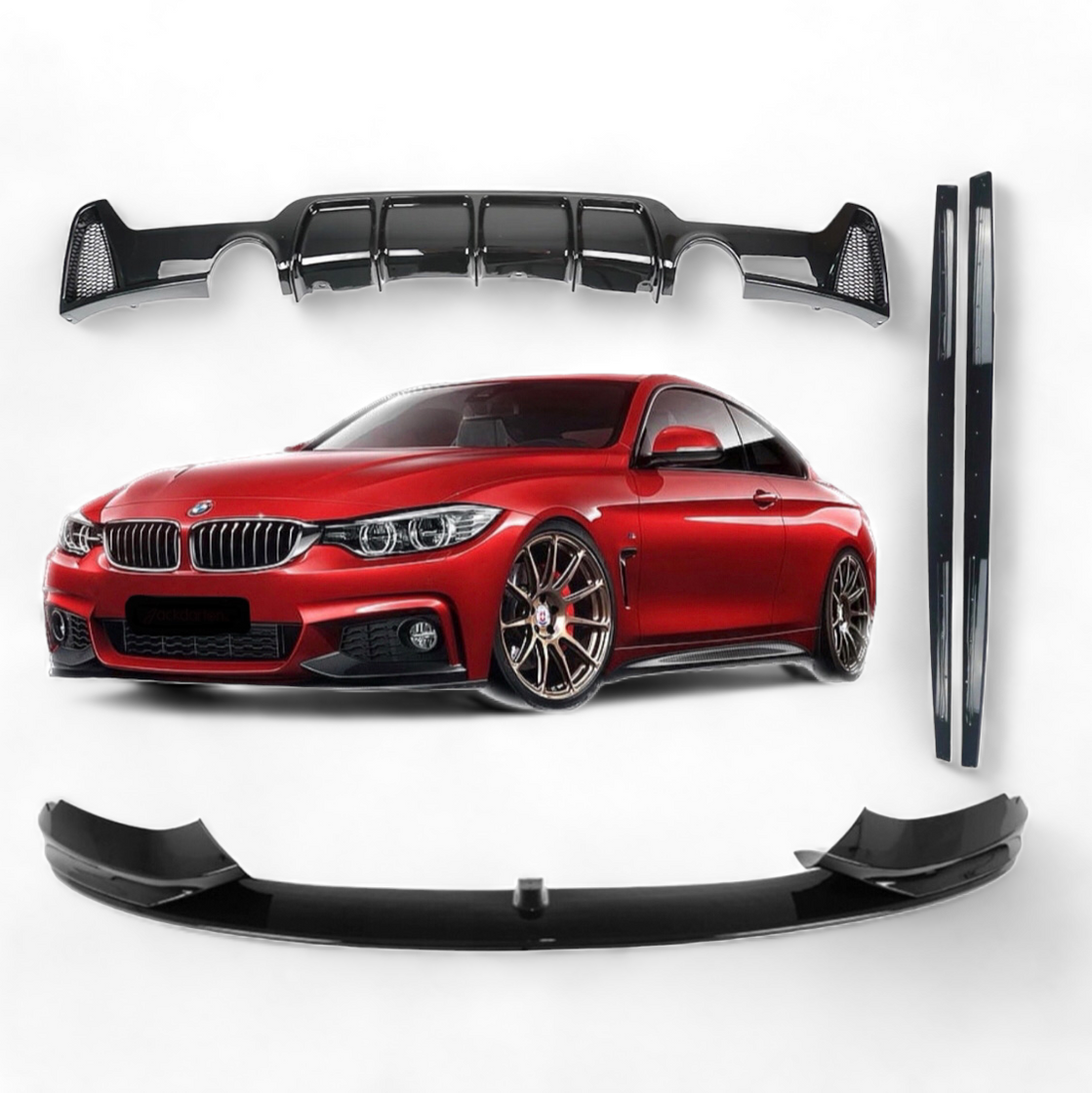 BMW 4 Series F32 Full Body Kit with Twin, Dual, Quad Exit